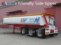 China Aussie Friendly ADR Standard 25cbm 3 Axle Side Dump Semi Trailer for sale