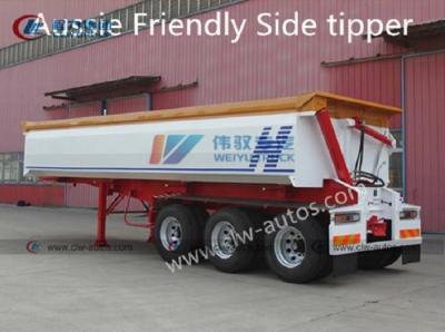 China Aussie Friendly ADR Standard 25cbm 3 Axle Side Dump Semi Trailer for sale