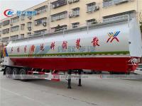 China 65m3 Electrical Hydraulic Driving Bulk Feed Trailer 3 Axles 40000kg GVW for sale
