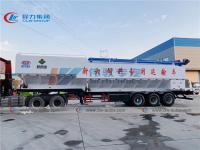 China 380V Electric Discharge Bulk Feed Trailer 20 Ton 25 Ton 30 Ton 57 CBM for sale