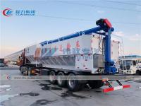 China 380V Electric Discharge Bulk Feed Trailer 20 Ton 25 Ton 30 Ton 57 CBM for sale