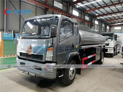 China Sinotruk HOWO 10T RHD Diesel Dispensing Truck 10000L Fuel Tanker for sale