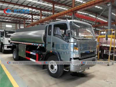 China 10,000L 160hp Oil Tanker Truck for Vehicles Refueling Diesel Petrol for sale
