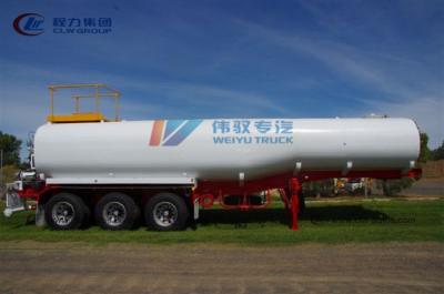 China ADR Standard 3 Axles Grain End Tagalong Semi Trailer 10600mm 30000L for sale