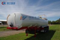 China ADR Standard 3 Axles Grain End Tagalong Semi Trailer 10600mm 30000L for sale