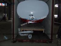 China ADR 29000 Liters 3 Axles Side Tipper Semi Trailer Water Tanker for sale