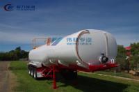 China ADR 29000 Liters 3 Axles Side Tipper Semi Trailer Water Tanker for sale
