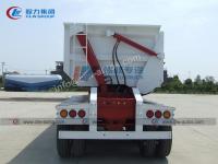 China ADR Standard 3 Axle Side Dump Semi Trailer 25m3 40 Ton Payload for sale