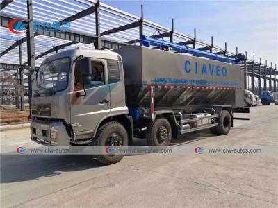 China Dongfeng 4x2 30m3 Cattle Feed Truck with 3 Screw Augers 22kW 380V for sale