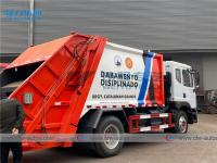 China Dongfeng D9 10M3 10CBM Rear Loader Garbage Compactor Truck for sale