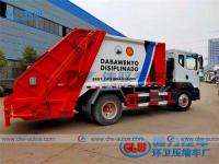 China Dongfeng D9 10M3 10CBM Rear Loader Garbage Compactor Truck for sale