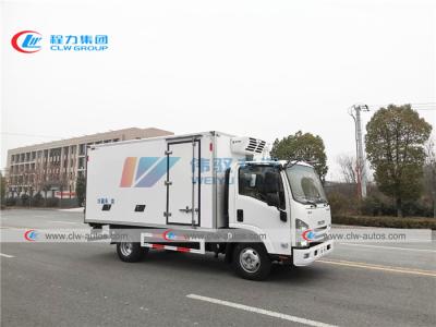 China ISUZU KV100 3T 4T 5T Refrigerated Transport Truck for Frozen Fish Meat for sale