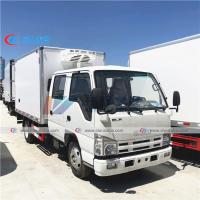 China ISUZU 2 Ton 3 Ton Double Row Frozen Meat Delivery Refrigerated Truck 4KH1CN5LS for sale