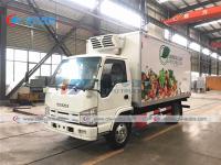 China ISUZU 3 Ton 4 Ton Refrigerated Van Truck for Ice Cream Delivery 3360mm Wheelbase for sale