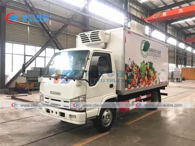 China ISUZU 3 Ton 4 Ton Refrigerated Van Truck for Ice Cream Delivery 3360mm Wheelbase for sale