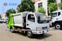 China Dongfeng 4X2 6 CBM Garbage Compactor Truck with 102HP Engine and Carbon Steel Body for Municipal Waste Management for sale