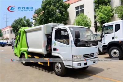 China Dongfeng 4X2 6 CBM Garbage Compactor Truck with 102HP Engine and Carbon Steel Body for Municipal Waste Management for sale