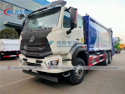 China Sinotruk Hohan 340HP 20CBM Garbage Compactor Truck Euro 4 Diesel Engine for sale