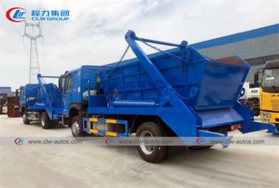 China Sinotruk Howo 4x2 10m³ Swing Arm Garbage Truck with Hydraulic Lift System | 266HP Engine | 9-Speed Transmission for sale