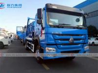 China Sinotruk Howo 4x2 10m³ Swing Arm Garbage Truck with Hydraulic Lift System | 266HP Engine | 9-Speed Transmission for sale