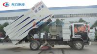 China Isuzu 4x2 Vacuum Suction Truck 5cbm Coal Mining Ash Cleaning Road Sweeper for sale