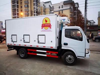 China Dongfeng LHD 4x2 Double Temperature Day Old Chick Transport Truck 4035x1930x1850mm for sale