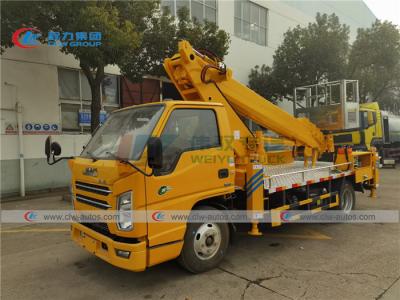China JMC 21m Telescopic Aerial Working Platform Truck for Street Light Repair 4x2 for sale