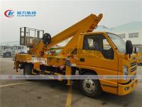 China JMC 21m Telescopic Aerial Working Platform Truck for Street Light Repair 4x2 for sale