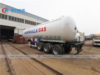 China FUWA Axle 25T 54000L LPG Tanker Trailer with Sun Shelter for Propane Transport for sale