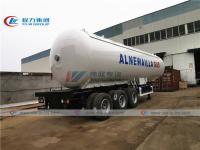 China FUWA Axle 25T 54000L LPG Tanker Trailer with Sun Shelter for Propane Transport for sale