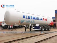 China FUWA Axle 25T 54000L LPG Tanker Trailer with Sun Shelter for Propane Transport for sale