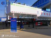 China 50T 60T FUWA 3 Axle Livestock Feed Transport Semi Trailer 47 CBM for sale