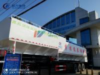China 50T 60T FUWA 3 Axle Livestock Feed Transport Semi Trailer 47 CBM for sale