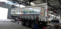 China Dongfeng 50cbm 60cbm Semi Trailer Feed Transport Truck for Poultry Livestock for sale