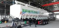 China Dongfeng 50cbm 60cbm Semi Trailer Feed Transport Truck for Poultry Livestock for sale