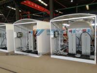 China 10000L SA516 LPG Storage Tank 5mt Dispenser Skid Station for Cylinder Refilling for sale