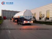 China 3 Axle 38cbm 50cbm Oil Refueling Semi Trailer Truck Fuel Tank Dispenser for sale