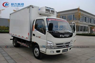 China Foton 4x2 6T 8T Refrigerated Truck with Thermo King Carrier Freezer for Frozen Meat Transport for sale