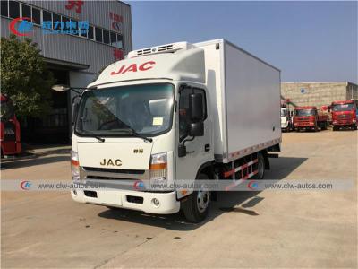 China JAC 4x2 5 Ton Refrigerator Box Truck 120HP Frozen Fish Transport for sale