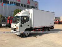 China JAC 4x2 5 Ton Refrigerator Box Truck 120HP Frozen Fish Transport for sale