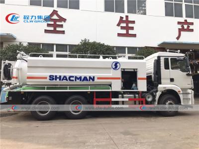 China Shacman H3000 6x4 20m3 22m3 Vacuum Sewer Jetting Truck Italy Pump 340HP for sale