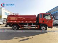 China Howo 5000 Liters Water Bowser Fire Truck with CB10/20 Pump and 116HP Engine for Emergency Response for sale