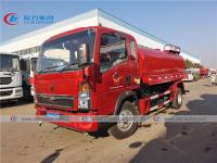 China Howo 5000 Liters Water Bowser Fire Truck with CB10/20 Pump and 116HP Engine for Emergency Response for sale