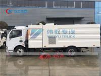 China Dongfeng 4X2 Left Hand Drive Vacuum Street Sweeper Truck 5cbm 2.5cbm for sale