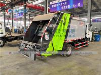 China Dongfeng 120HP 5 Ton Compressed Garbage Truck 7cbm Waste Collection Vehicle for sale