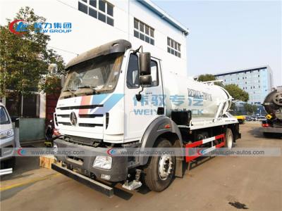 China North Benz Beiben 10000L Sewer Cleaning Truck 340HP Battioni Pagani MEC13500 for sale