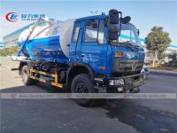 China Dongfeng 170HP 10000L Vacuum Sewage Suction Truck 10Tons Sewer Cleaning for sale