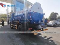 China Dongfeng 170HP 10000L Vacuum Sewage Suction Truck 10Tons Sewer Cleaning for sale