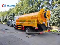 China Dongfeng 8000L Q235 Carbon Steel Vacuum Suction Truck Sewer Cleaning Tanker for sale