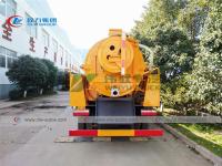 China Dongfeng 8000L Q235 Carbon Steel Vacuum Suction Truck Sewer Cleaning Tanker for sale